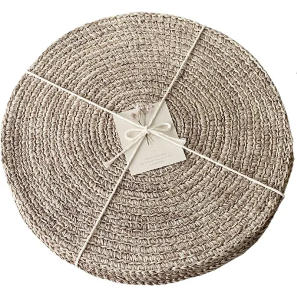 TALLO DE OLIVO Fique Spiral Placemat Set Of 4
