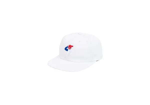 PALACE Bunning 6-panel Cap - White/blue/red