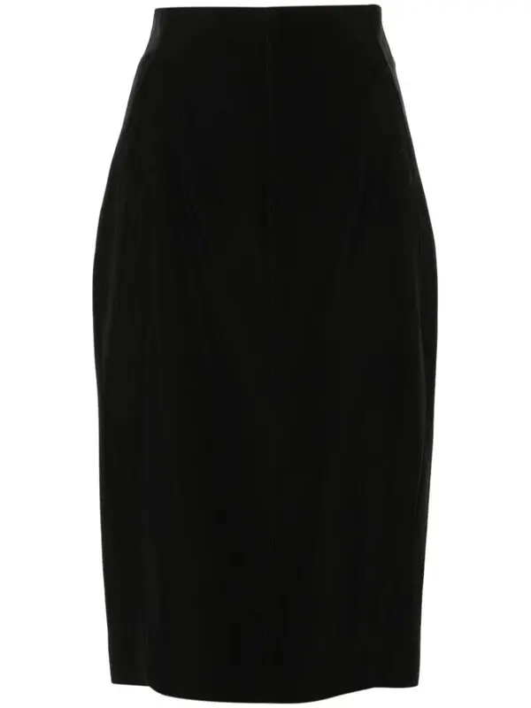 MUGLER Buckled Tailored Skirt