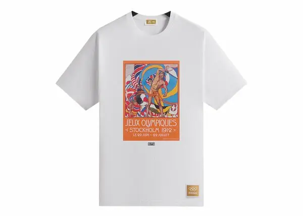 Kith Olympics Heritage Stockholm 1912 Vintage Tee Shirt - White