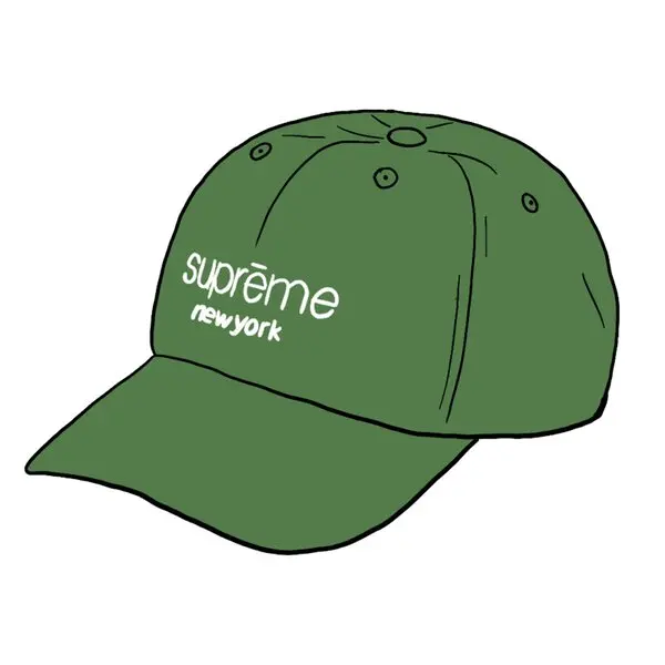 Supreme 2tone Canvas 6panel Cap - Green