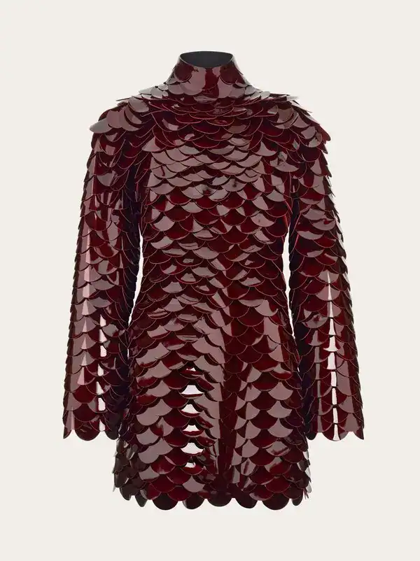 Ferragamo Patent Leather Mini Dress - Pink | Editorialist