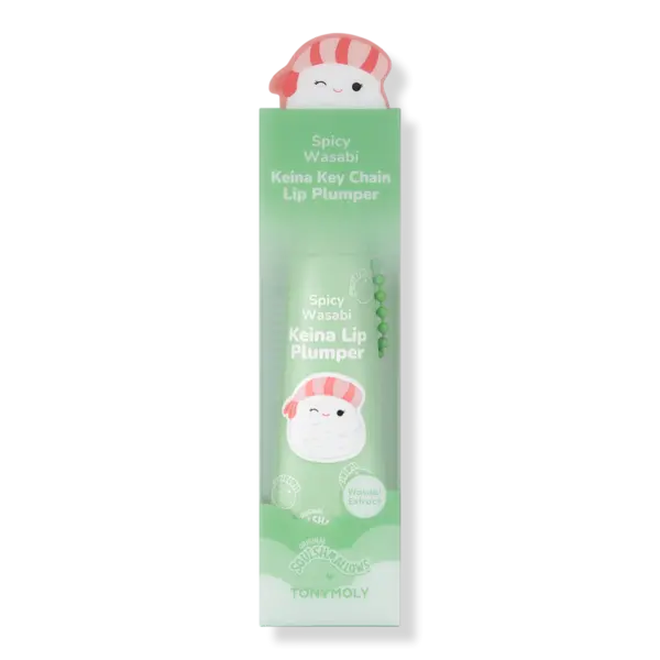 TONYMOLY Squishmallows Keina Spicy Wasabi Key Chain Lip Plumper