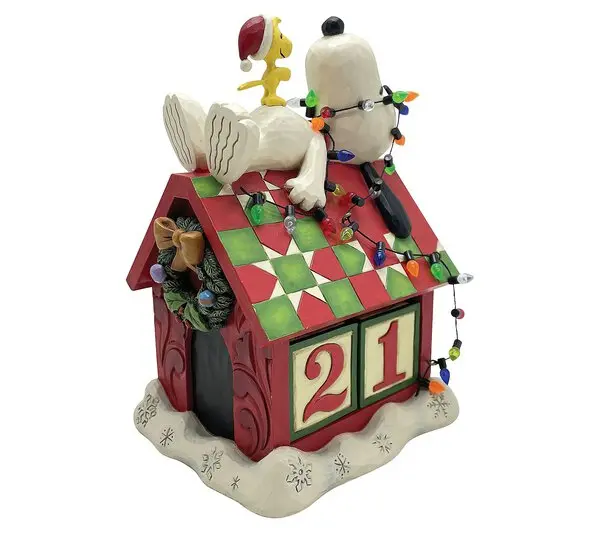 JIM SHORE Peanuts Snoopy's Countdown Calenda R