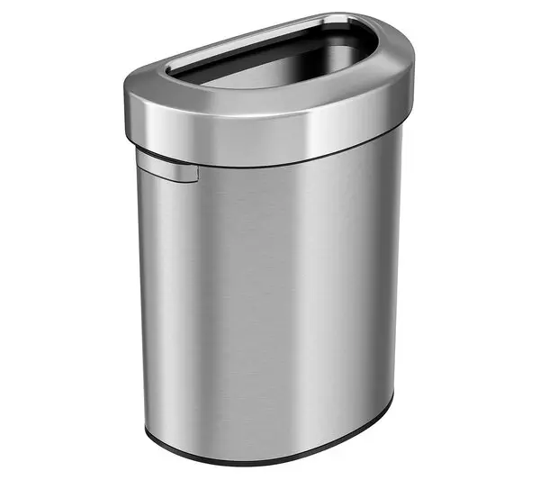 ITOUCHLESS 18-gal Stainless Steel Open Top Tras H Can