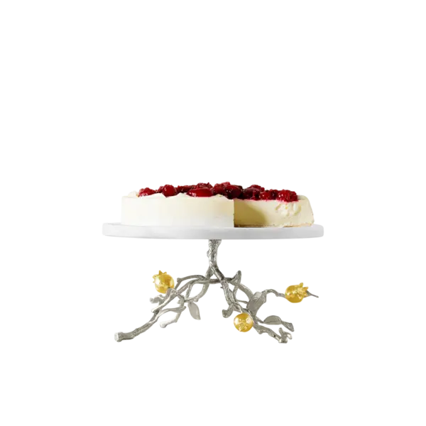 Michael Aram Pomegranate And Gold Cake Stand