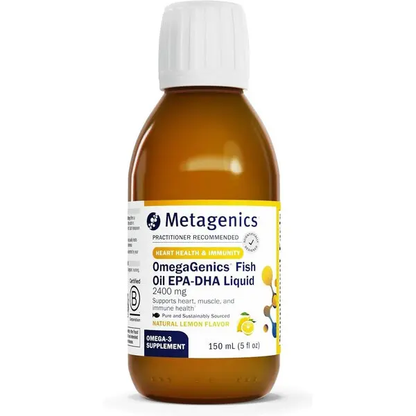 METAGENICS Omegagenics Epa-dha 2400 Fish Oil Lemon Flavor 30 Servings