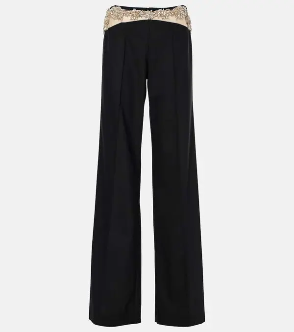 Costarellos Stelle Embellished Slim Pants