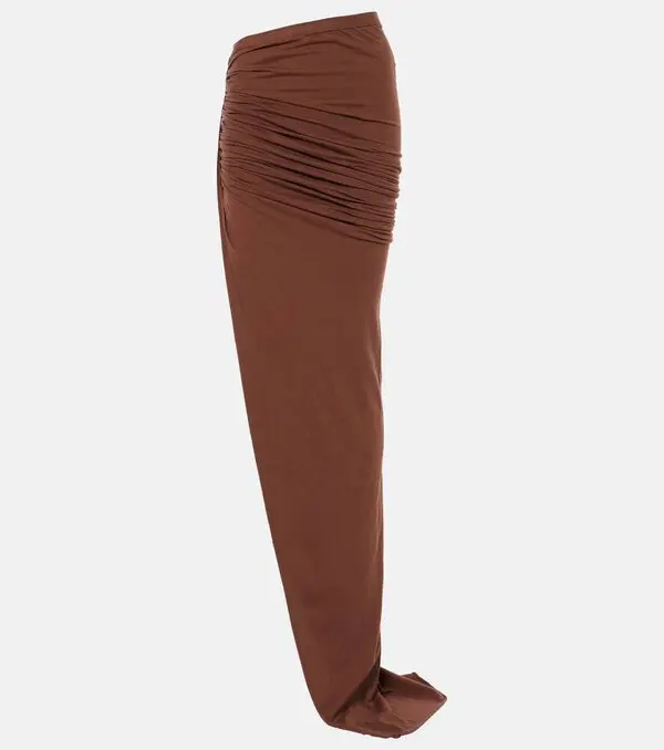 Rick Owens Edfu Maxi Skirt - Orange