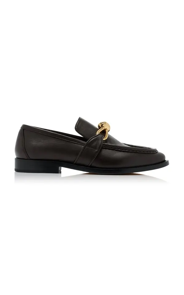 Bottega Veneta Astaire Leather Loafers - Brown