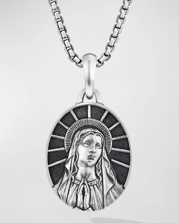 David Yurman Sterling Mary Pendant, 30mm