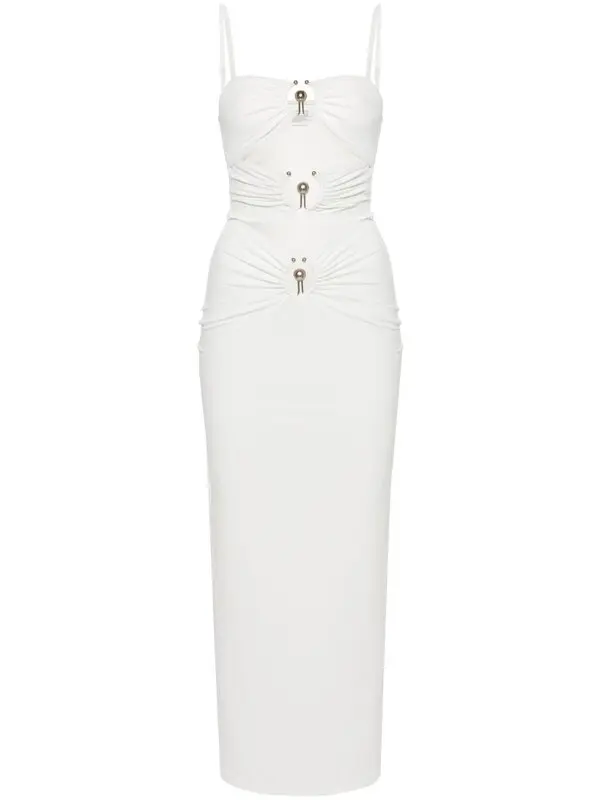 Christopher Esber Pierced Orbit Midi Dress