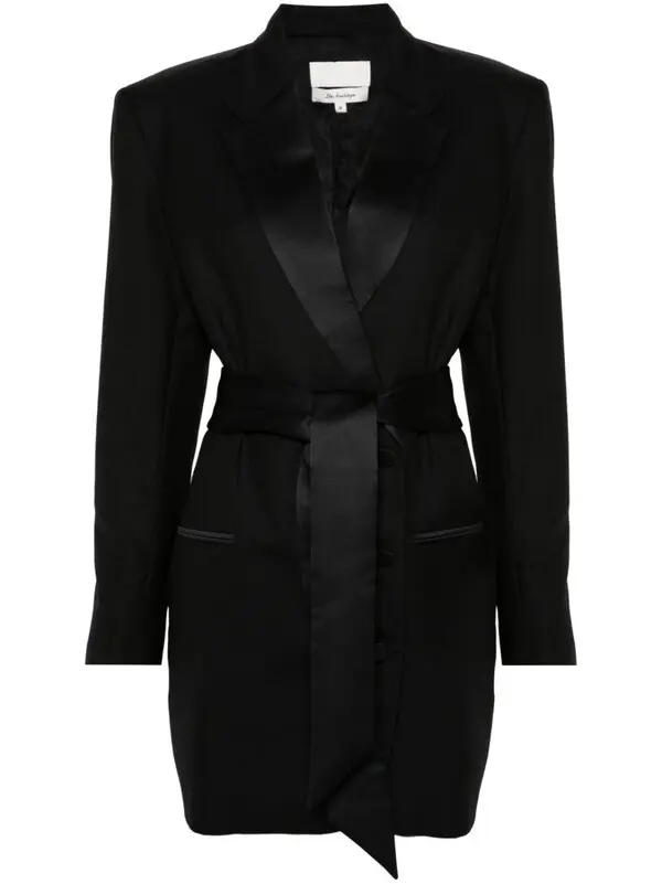 RACIL Nan Tuxedo Dress - Black/black