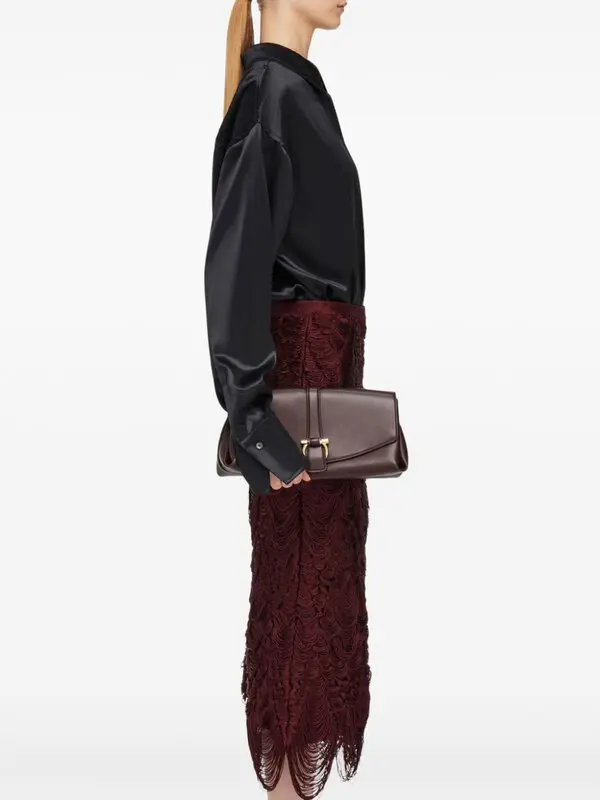 FERRAGAMO Medium Front Flap Shoulder Bag - Red
