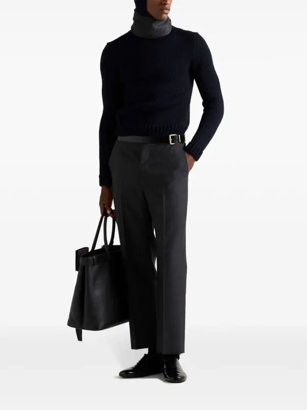 Prada Hooded Wool Jumper