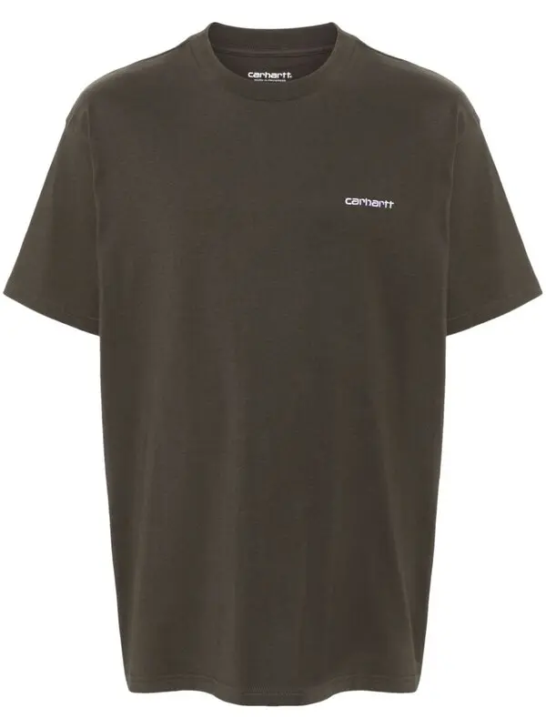 Carhartt Work In Progress Script Embroidery T-shirt - Green
