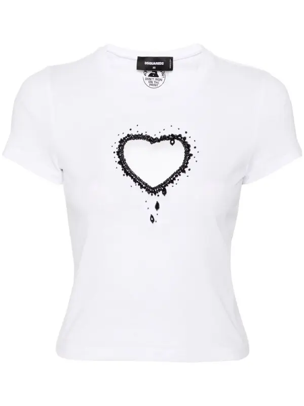 Dsquared2 Beaded-heart T-shirt