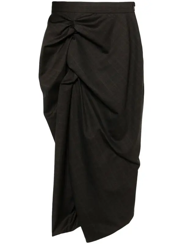 VIVIENNE WESTWOOD Side Panther Skirt - Brown