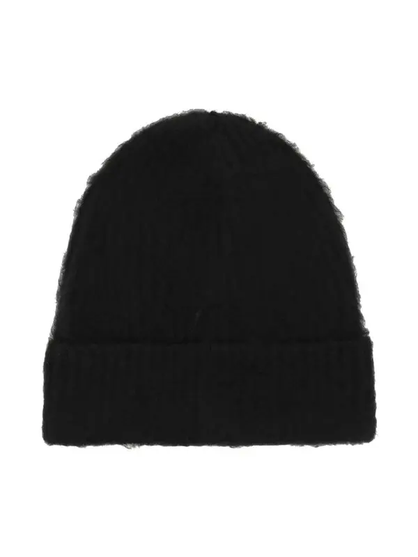 ROBERTO COLLINA Brushed Beanie - Black