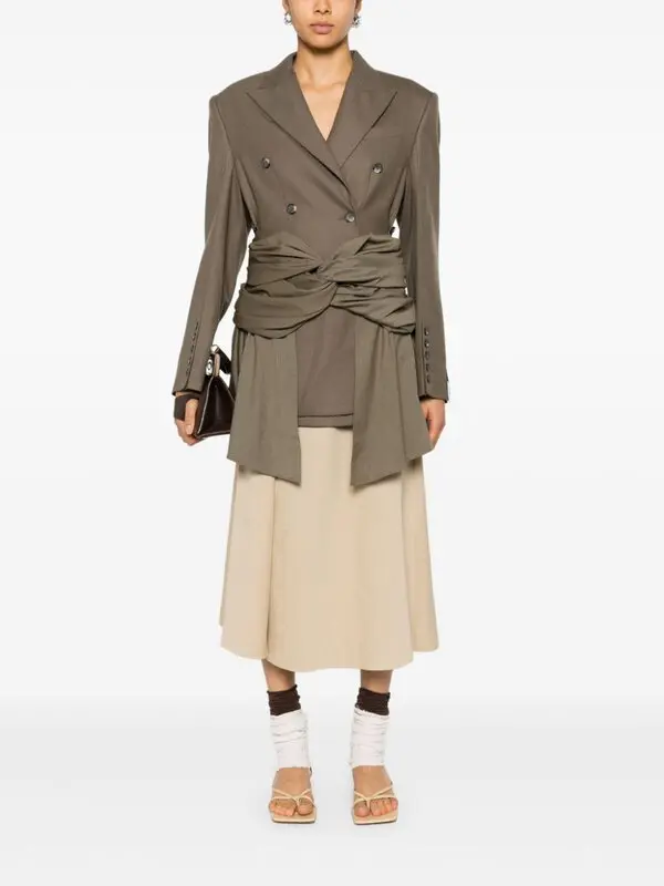 Rokh Wrapped Wool-blend Blazer