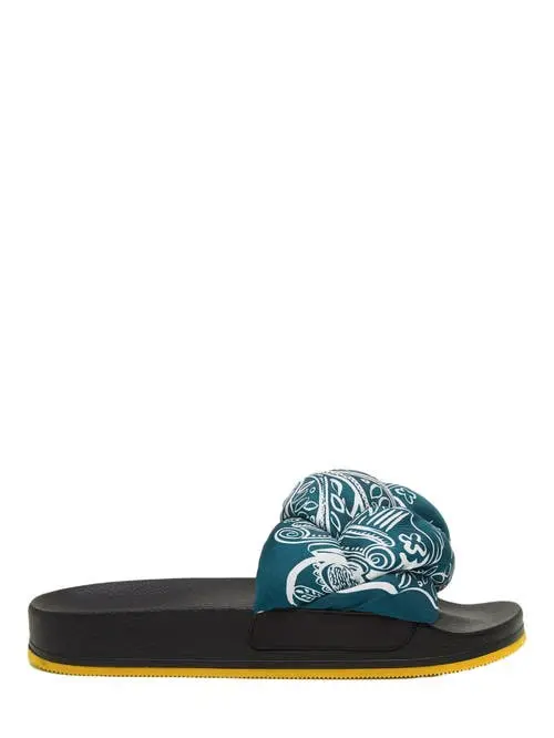 La DoubleJ Treccia Slides - Ionic Blue Petro