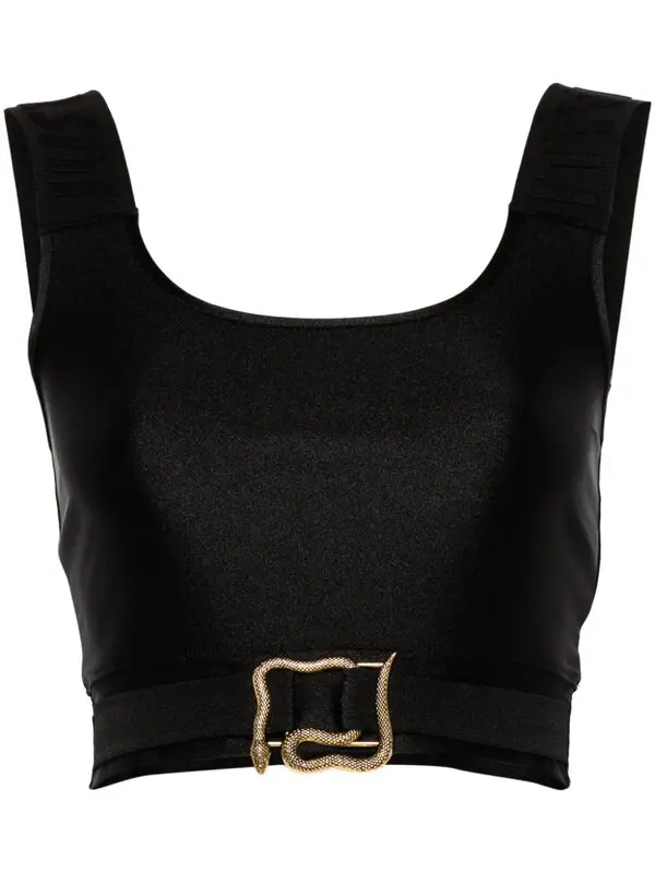 Just Cavalli Logo-straps Crop Top