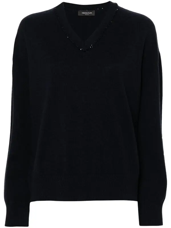 Fabiana Filippi Sequin-embellished Sweater - Blue
