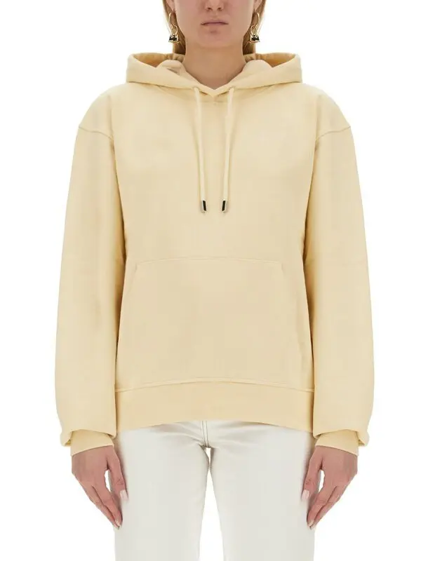 Jacquemus Logo Organic Cotton Sweatshirt - Yellow