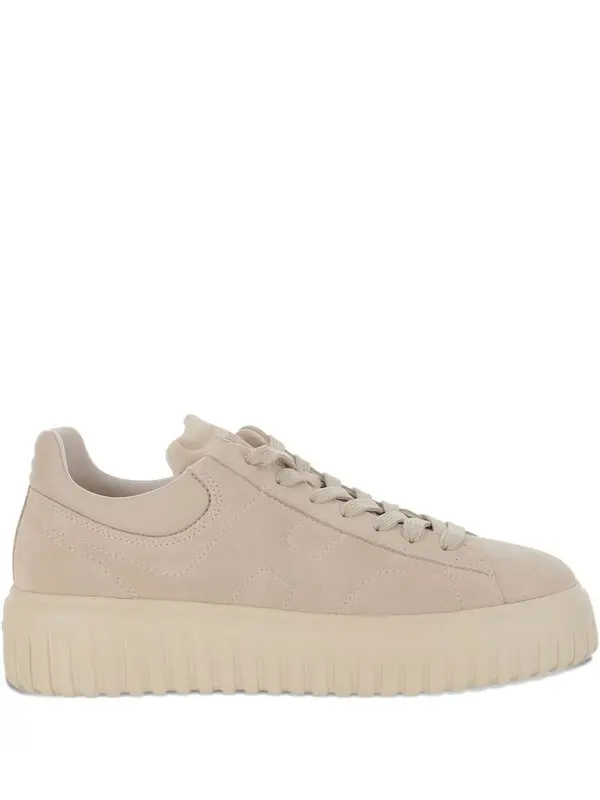 Hogan H-stripes Leather Sneakers - Beige