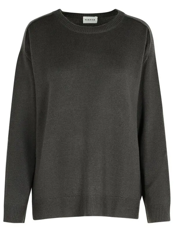 P.a.r.o.s.h Loos' Wool Blend Sweater - Grey