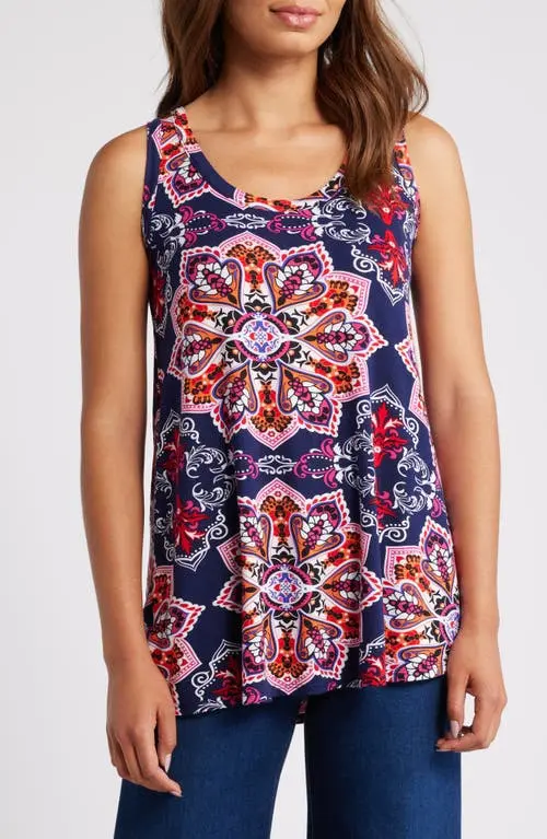 Loveappella Swing Tank - Navy Hot Pink