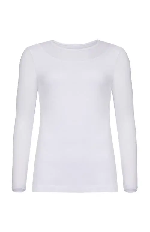 Anatomie Kim Mesh-sleeve Top - White