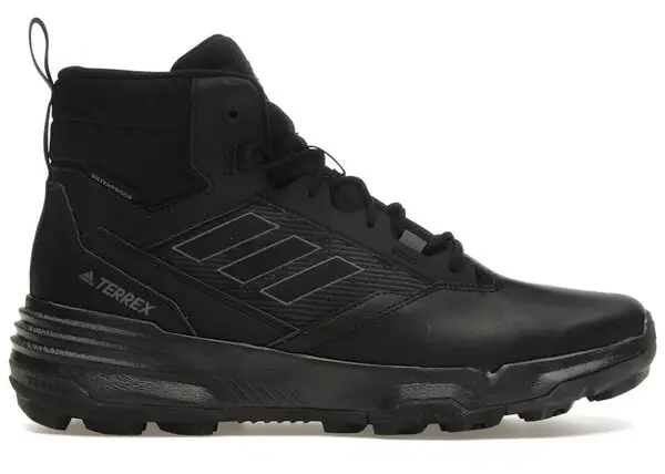 Adidas Terrex Unity Leather Mid Rain Boots - Core Black/grey Four/grey Six