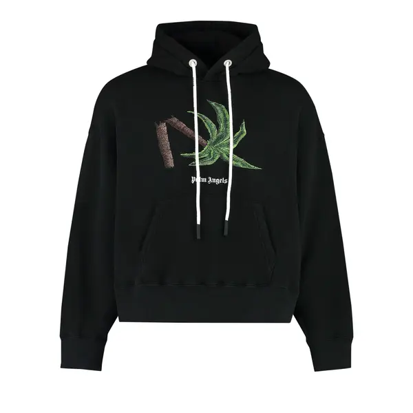 Palm Angels Broken Palm Hoodie - Black