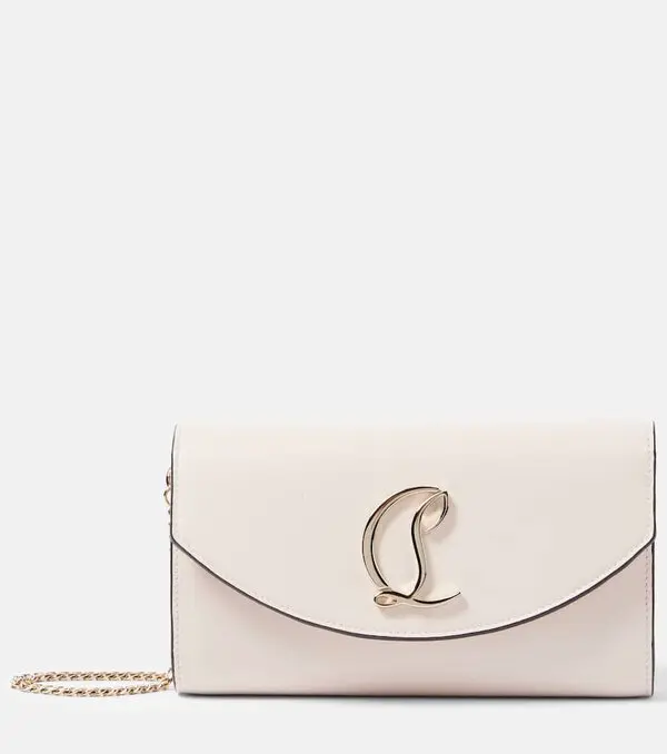 CHRISTIAN LOUBOUTIN Loubi54 Leather Clutch With Chain Strap