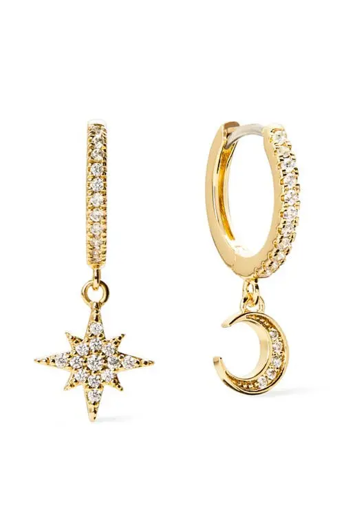 ANA LUISA Celeste Huggie Earrings - Gold