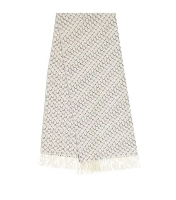 Max Mara Wool Monogram Scarf