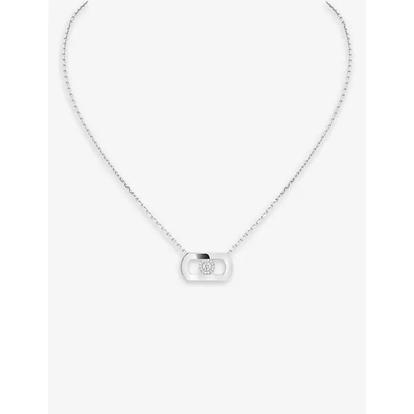 Messika 18ct Gold And 0.65ct Diamond Pendant Necklace - White Gold
