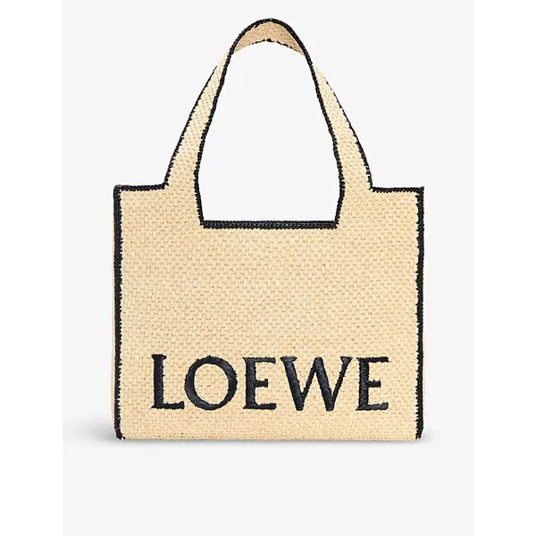 Loewe X Paula's Ibiza Large Raffia Tote Bag