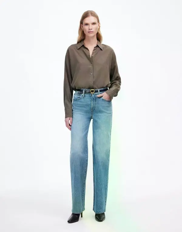 Madewell The Petite Perfect Vintage Wide-leg Jeans - Enmore Wash