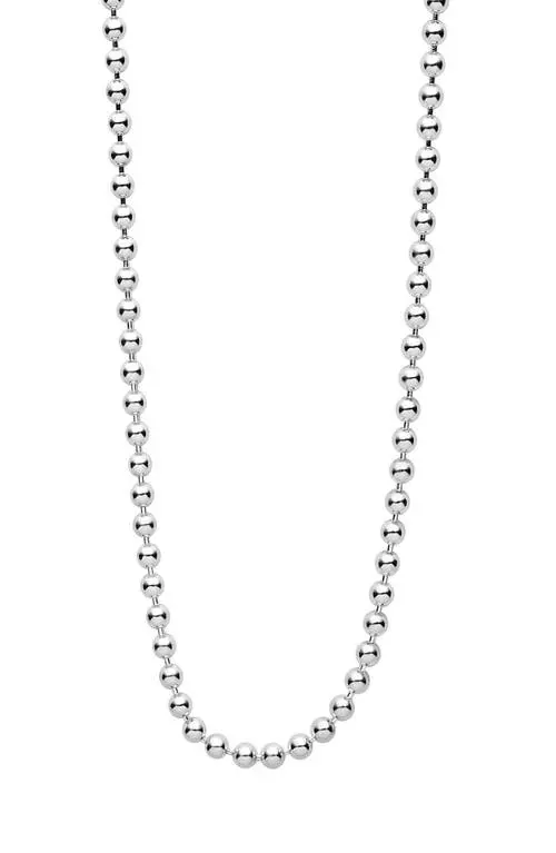 Lagos Sterling Caviar Ball Chain Necklace
