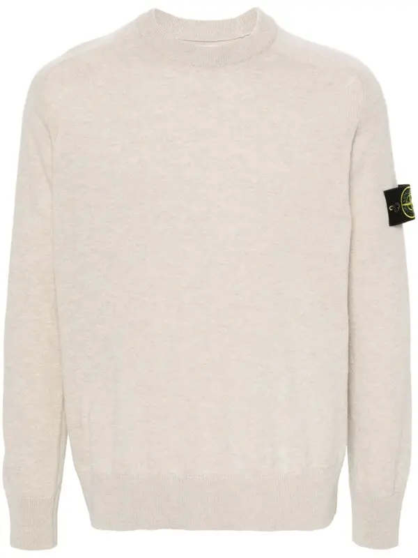 Stone Island Compass Badge Sweater - Neutrals