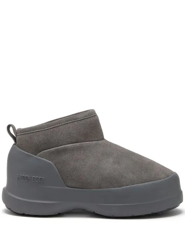 Moon Boot Luna Logo-print Boots - Grey