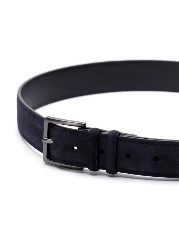 ORTIGNI Leather Belt - Blue