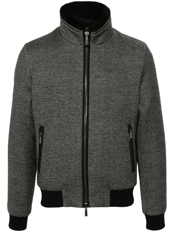 MOORER Bellati-lp Bomber Jacket - Grey