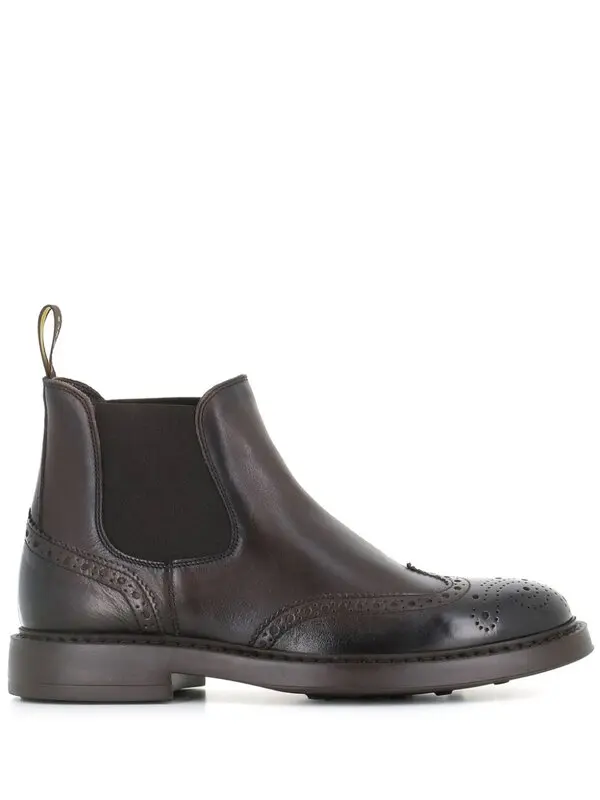 DOUCAL'S Perforated Ankle Boots