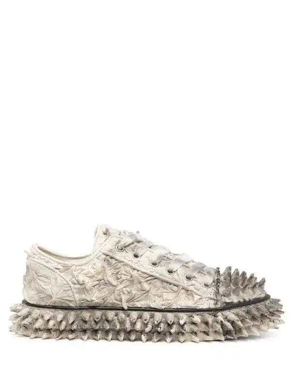Doublet Spike-Effect Sneakers In White - 47% Off | Editorialist