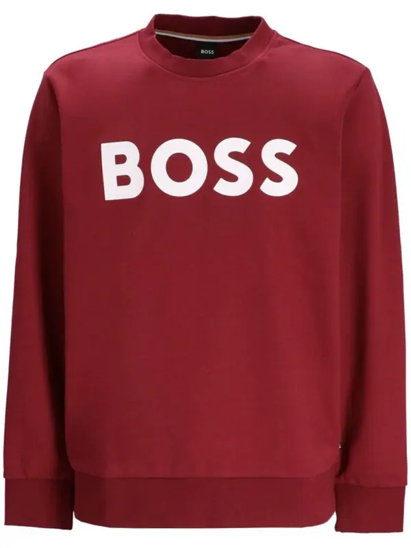 Hugo Boss Printed Cotton Sweatshirt - Red