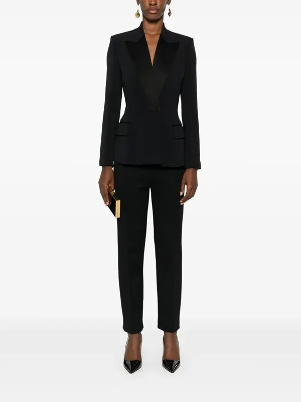 Elisabetta Franchi Crepe Double-breasted Jacket