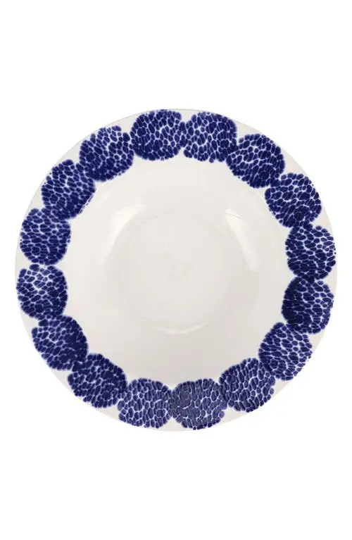 VIETRI Santorini Rimmed Serving Bowl - Blue